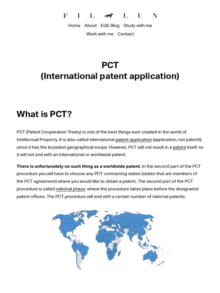 International Patent Application (PCT) Explanation, Timeline and Steps ...