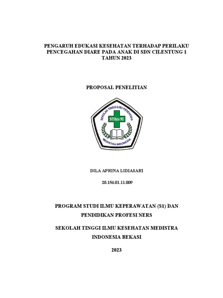 Proposal Penelitian | PDF