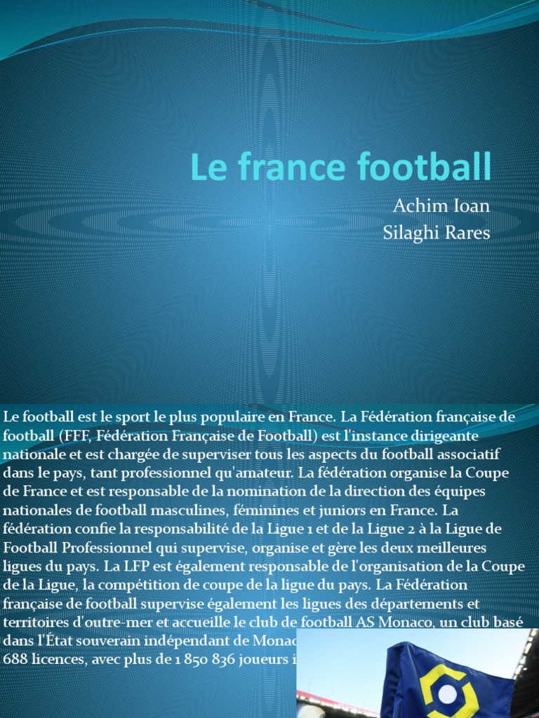 Histoire et enjeux du football en France | PDF | Football ...