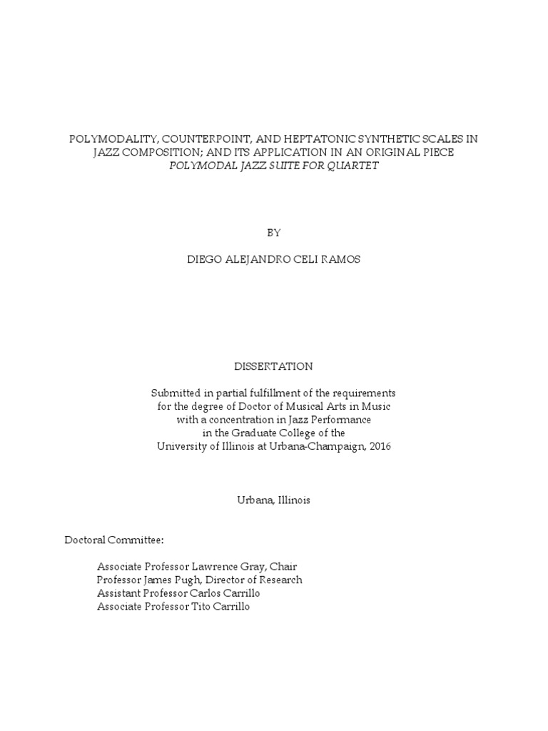 Polymodality, Counterpoint, and Heptatonic Synthetic Scales in Jazz ...