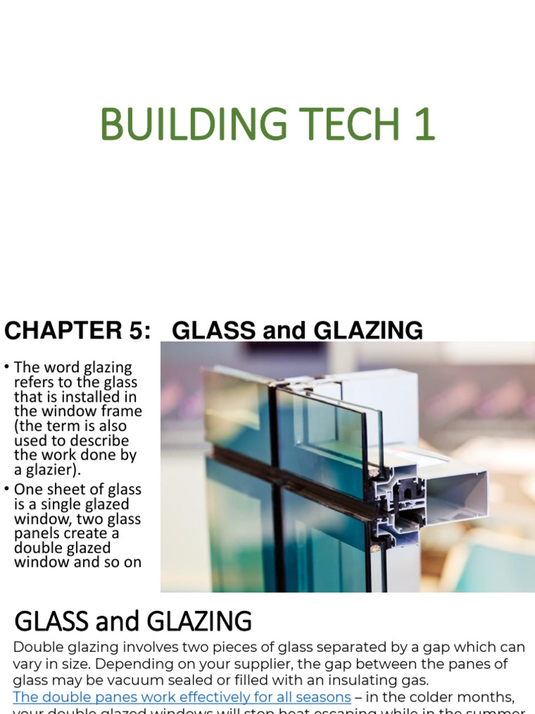 Chapter 5 Glass Glazing | Download Free PDF | Glasses | Window