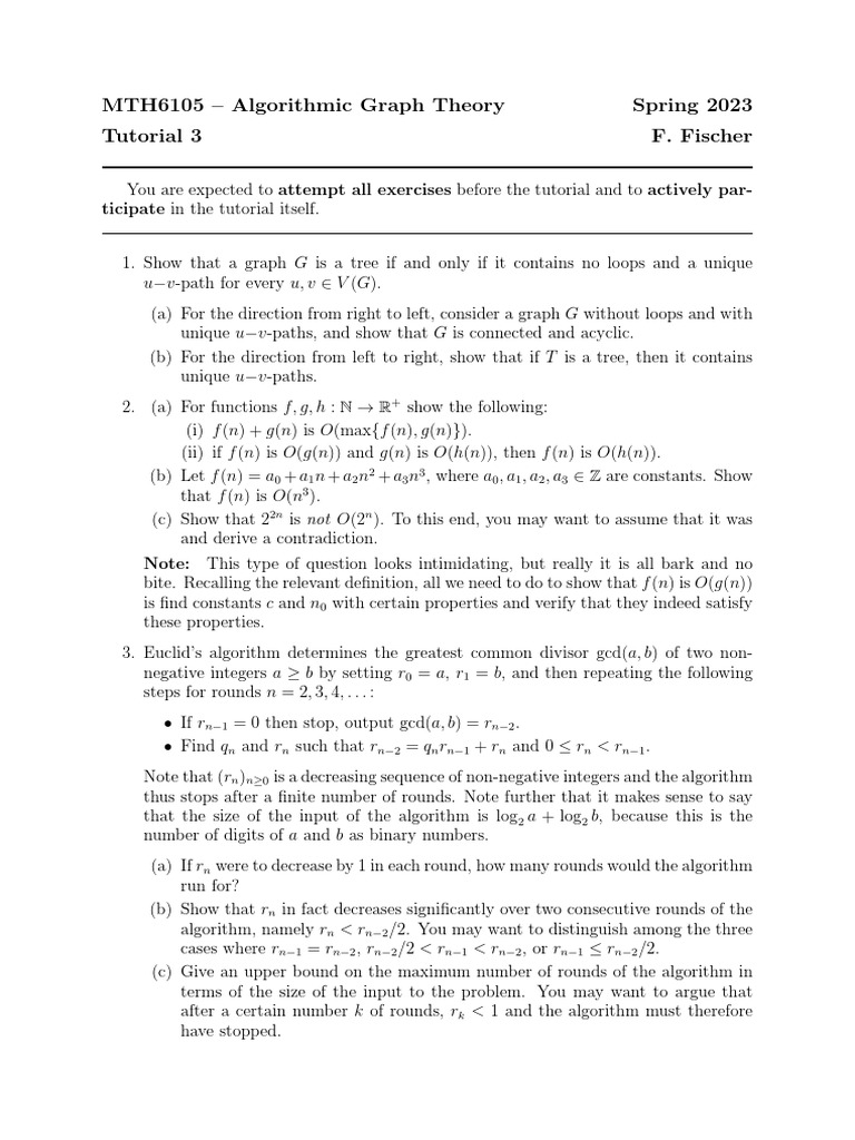 Tutorial 3 | PDF | Mathematical Logic | Discrete Mathematics