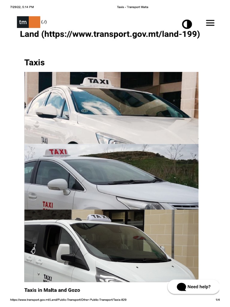 Malta Taxi Tag Questions PDF | PDF