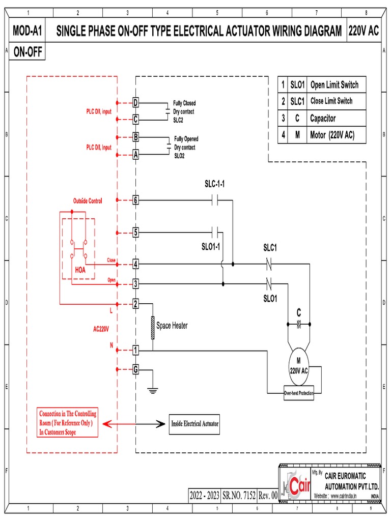 7152-Mod A1 220V Ac On-Off Type Wiring Daigram | PDF