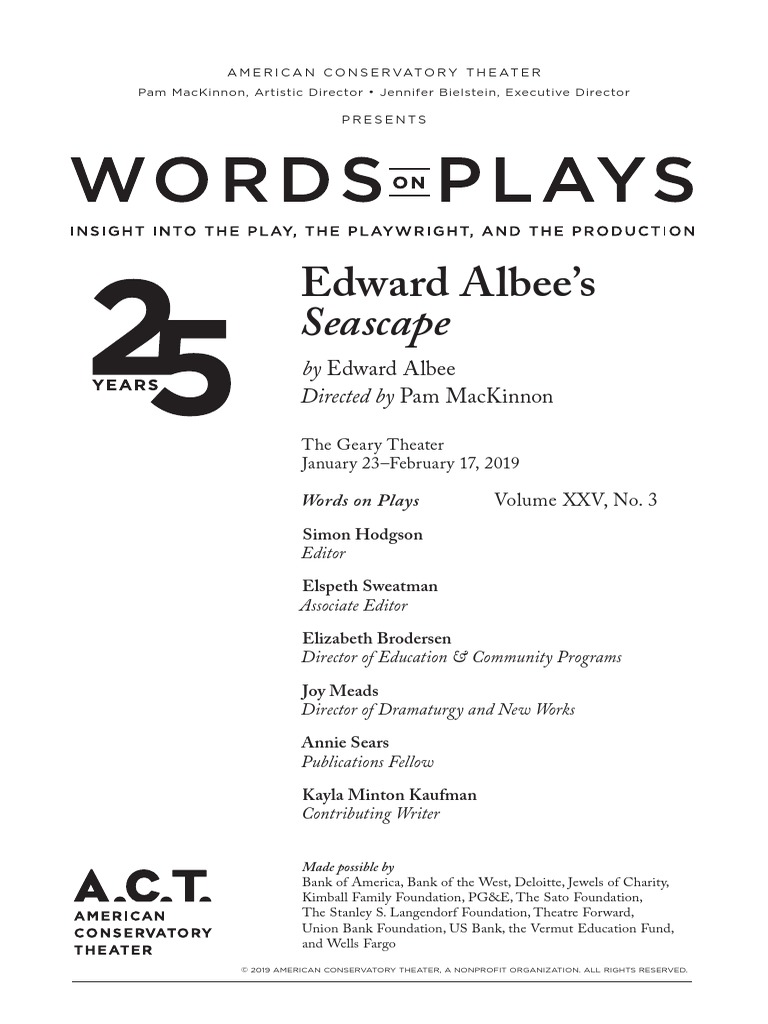 Seascape - Edward Albee | PDF