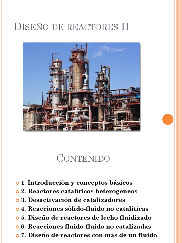 Reactores cataliticos ppt | PDF | Catálisis | Reacciones químicas