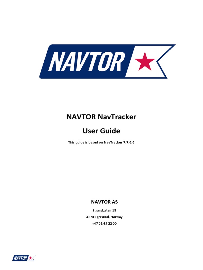 Navtor Navtracker User Guide | PDF | Microsoft Windows | Icon (Computing)