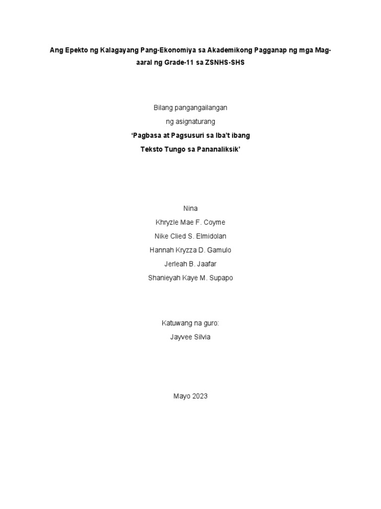 Inferiority Complex Gamulo | PDF