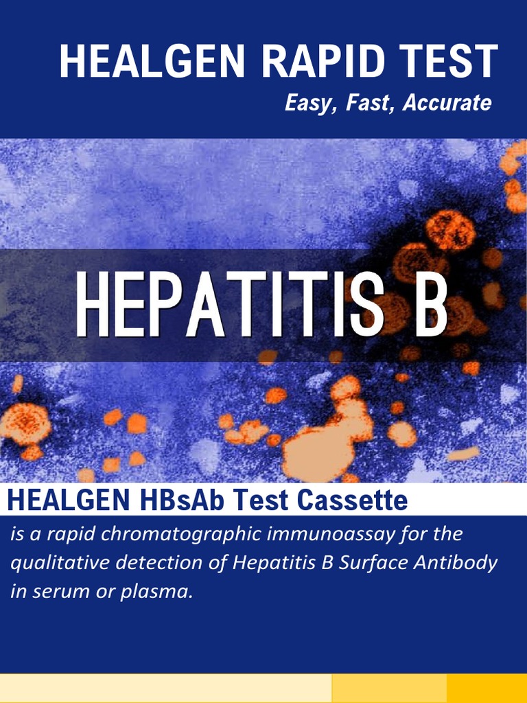 Brosur - Spesifikasi Healgen Hbsab Cassette | PDF | Blood Plasma ...
