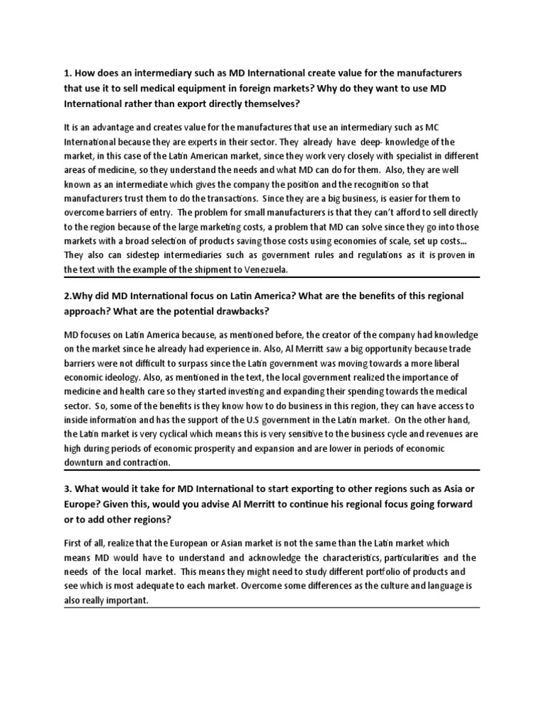 Case Study Importing and Exporting Solution | PDF | Market (Economics ...