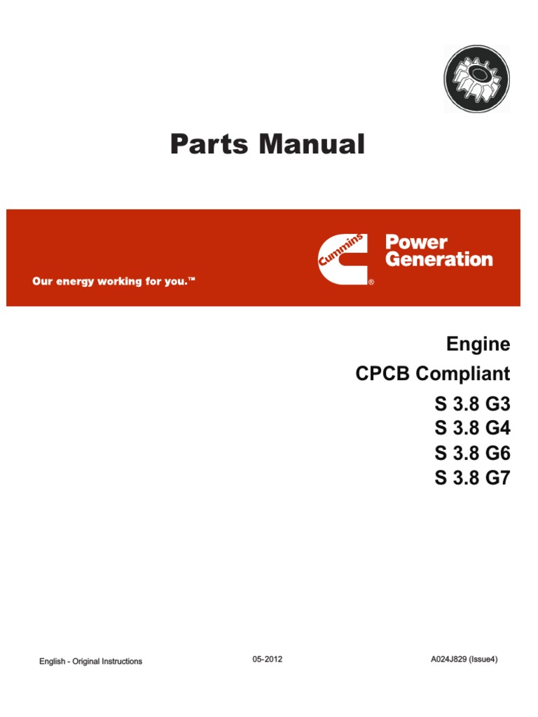 Parts Manual: Engine CPCB Compliant | PDF | Internal Combustion Engine ...