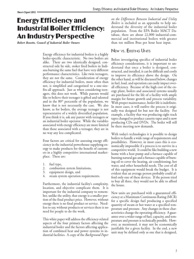Steamdigest2002 Energy Boiler Efficiency | PDF