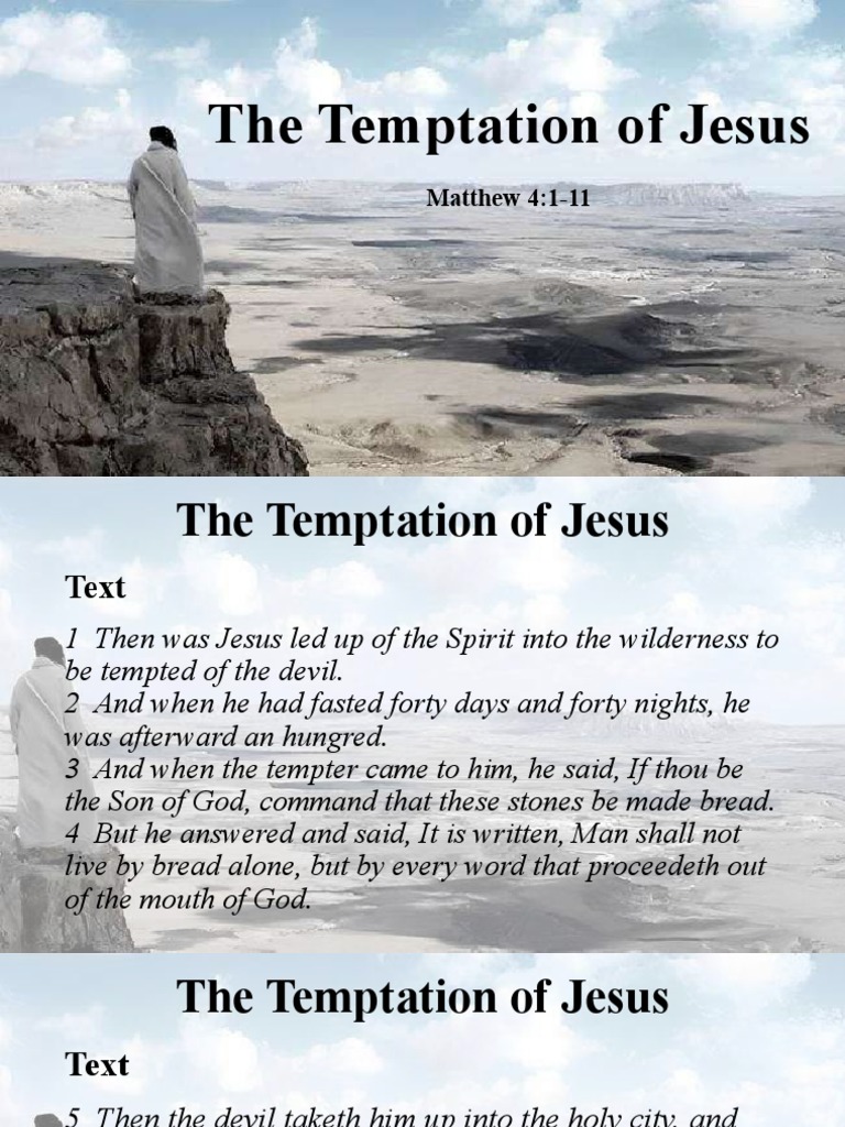 The Three Temptations of Jesus | PDF | Bible | Religious Texts