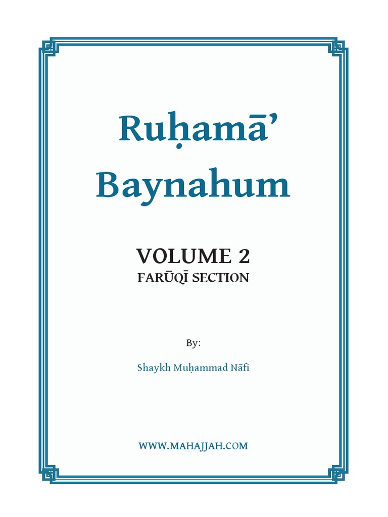 Ruhama Vol. 2 UPDATED | PDF | Umar | Ali