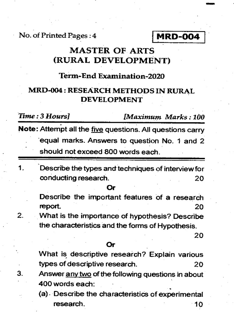 MRD-004 June 2020 | PDF | Science | Marketing Research