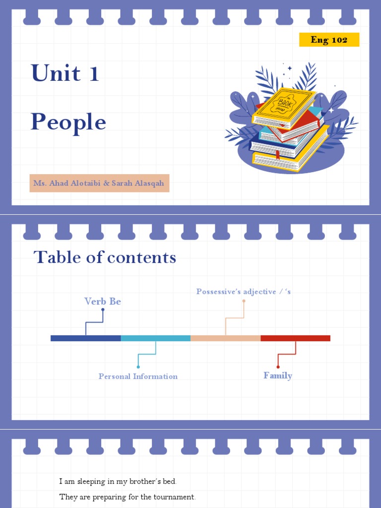Unit 1 - People | PDF | Grammatical Number | English Grammar