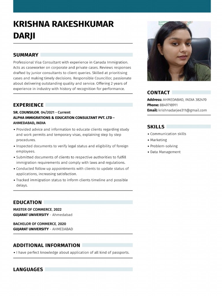 Krishna Rakeshkumar Darji Resume | PDF