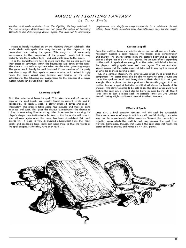 Warlock 04 Magic in FF | PDF | Magician (Fantasy) | Role Playing Games