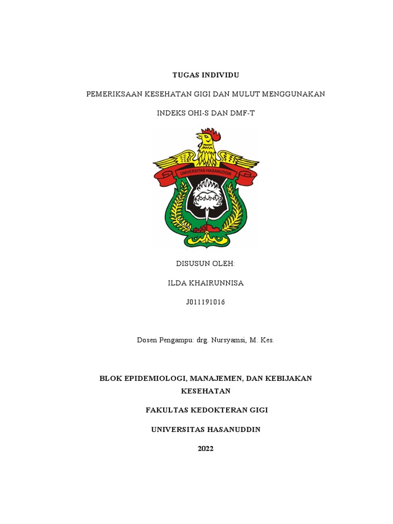 Ohi-S DMF-T | PDF | Karier & Perkembangan