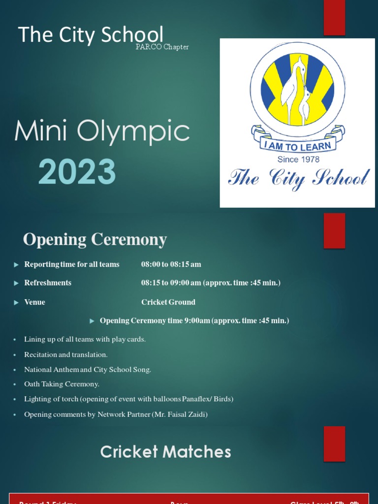Mini Olympics 2023-3 | PDF | Olympic Games | International Sports ...
