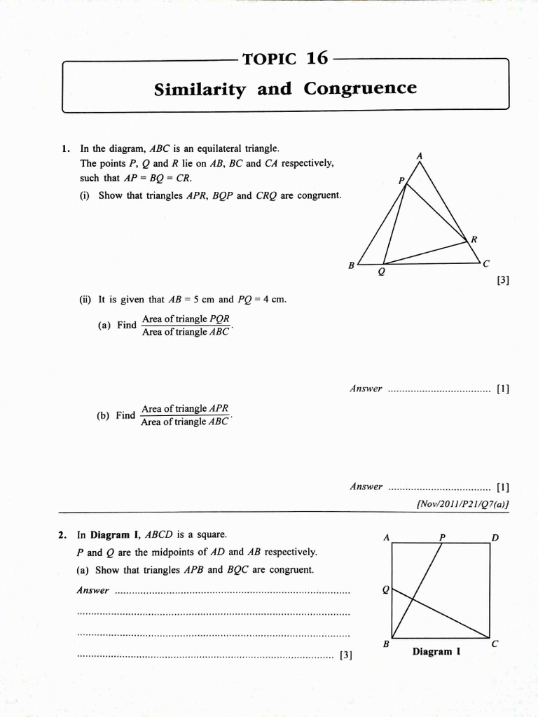 Similarity & Congruence | PDF
