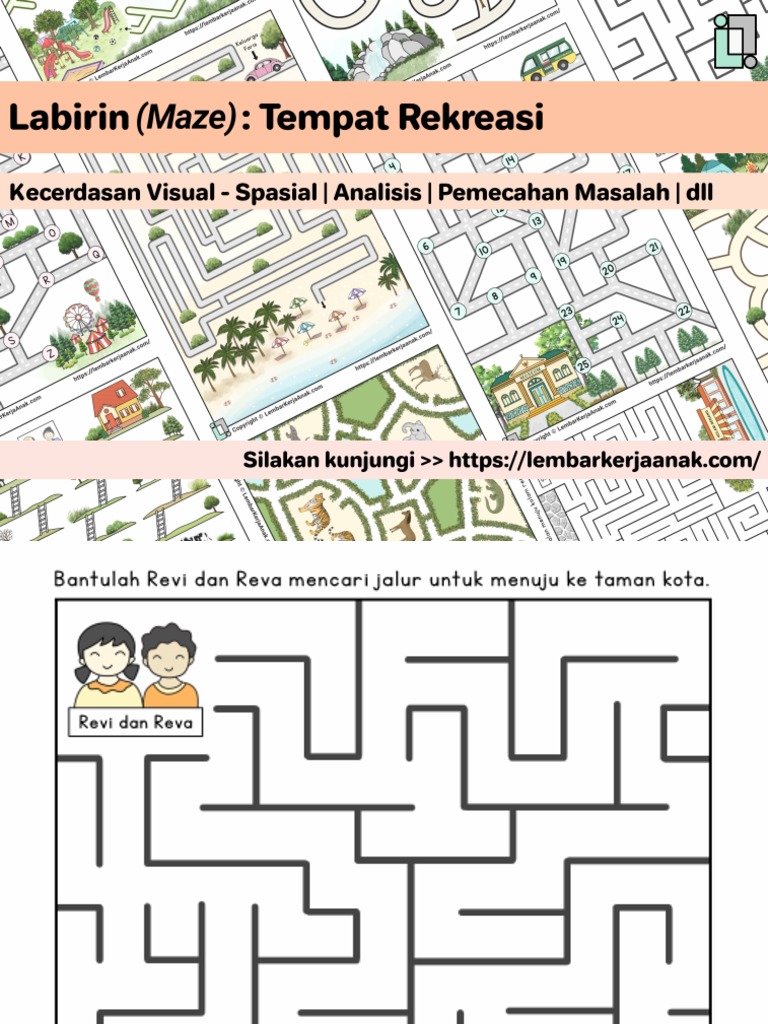 Tema Rekreasi - Maze - Lembarkerjaanak | PDF