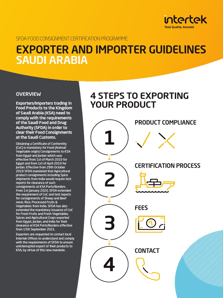 SFA-EIG-SFDA Exporter and Importer Guidelines | PDF | Foods | Vegetables
