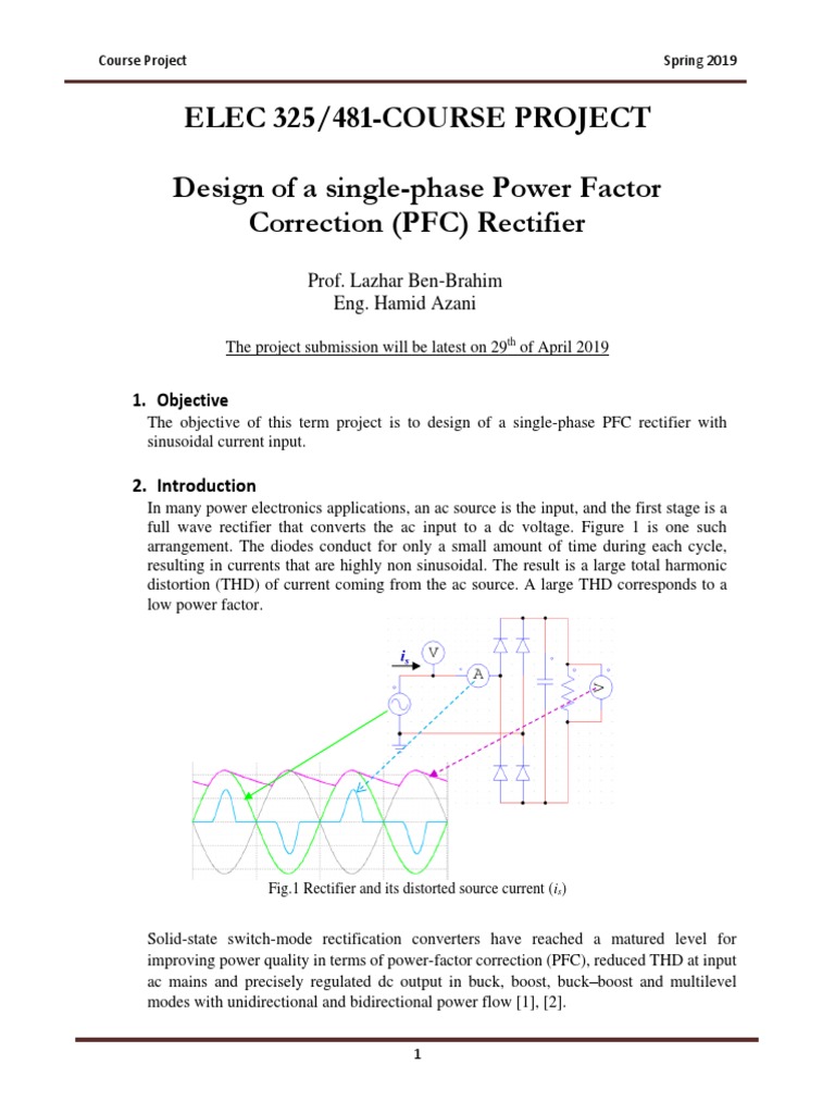 Course Project | PDF | Rectifier | Electrical Engineering