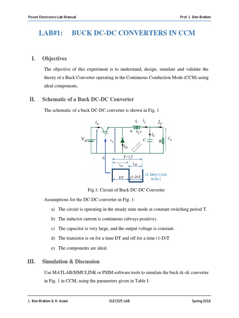 ELEC325-Power Electronics Lab Manual - Lab#1 | PDF | Electrical Engineering | Electricity