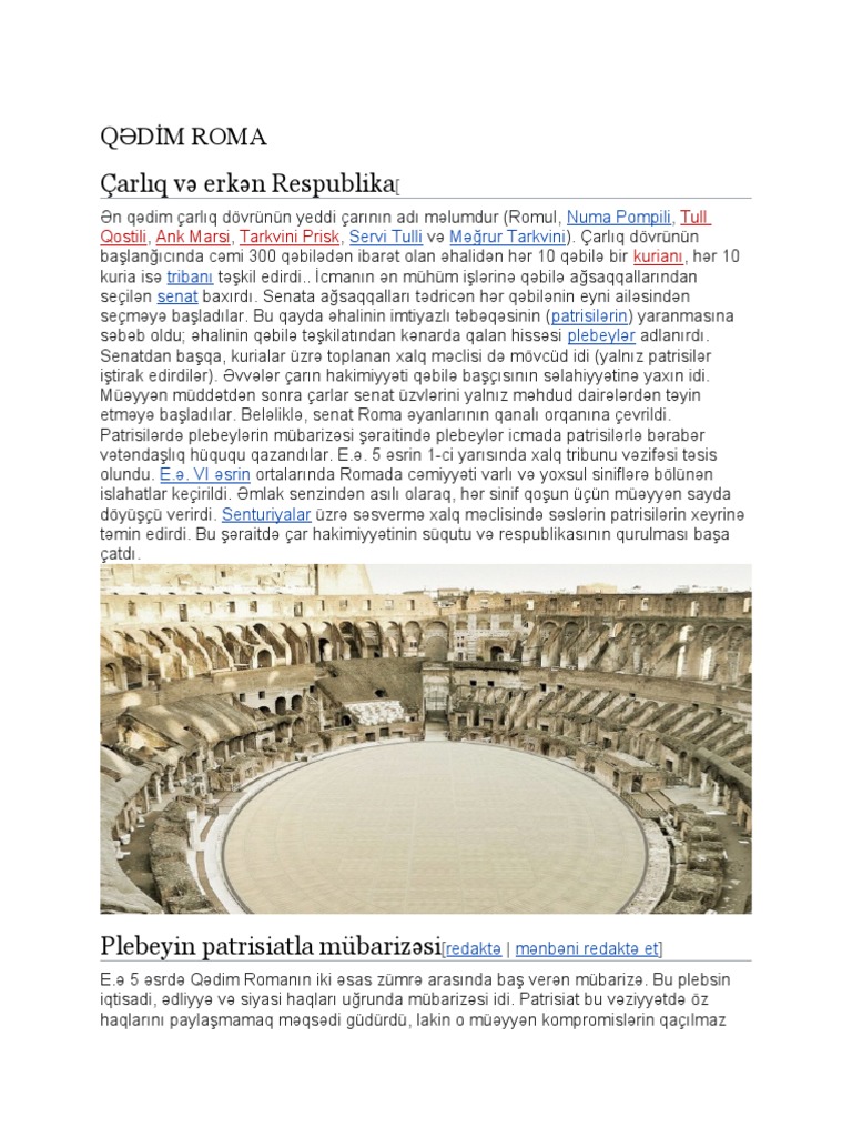 QƏDİM ROMA | PDF