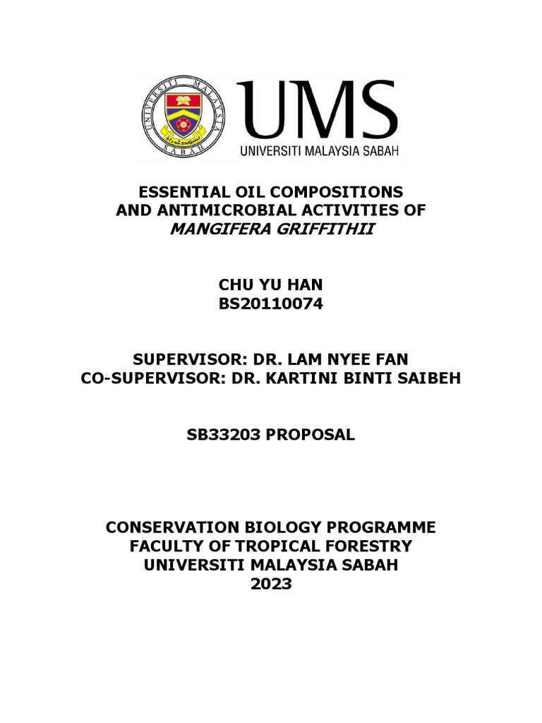 Chu Yu Han BS20110074 Fyp Proposal | PDF