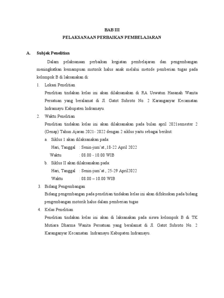 BAB III - PKP - Contoh | PDF