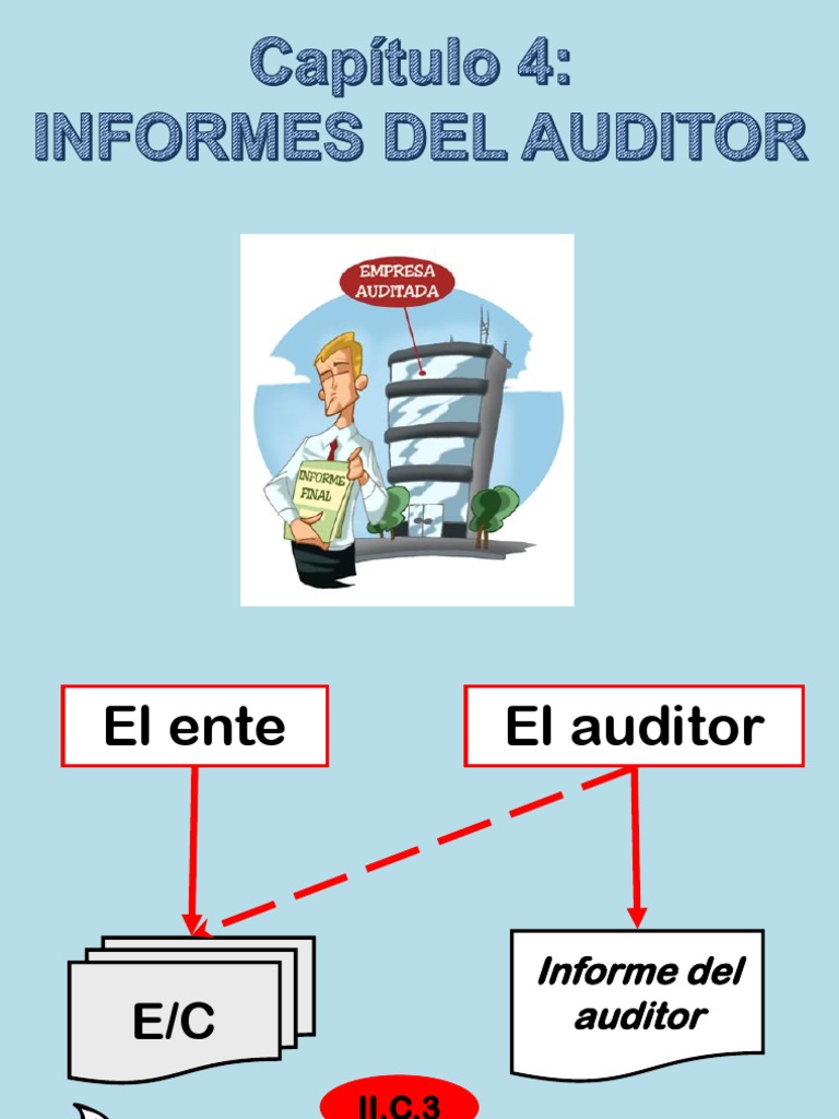Informe del Auditor: Normas y Opiniones | PDF | Contralor | Auditoría