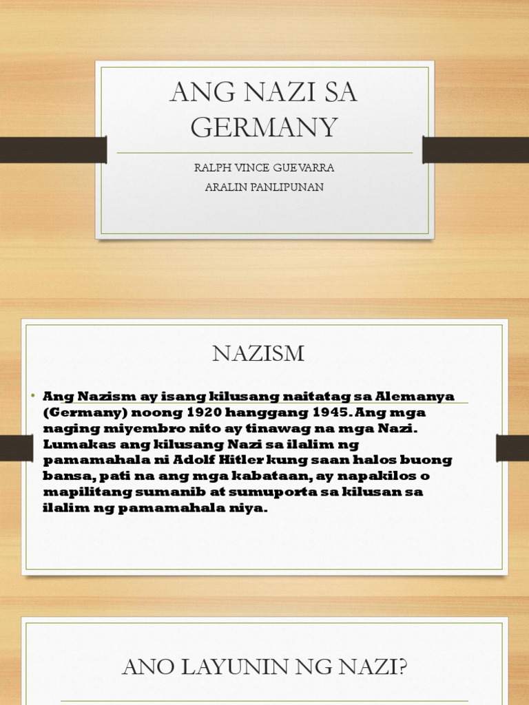 Ang Nazi Sa Germany | PDF
