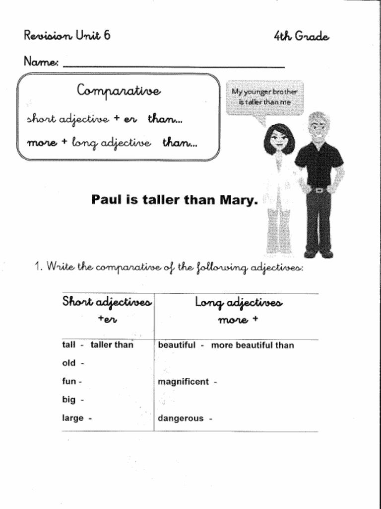 Revision Unit 6. 4th Grade PDF | PDF