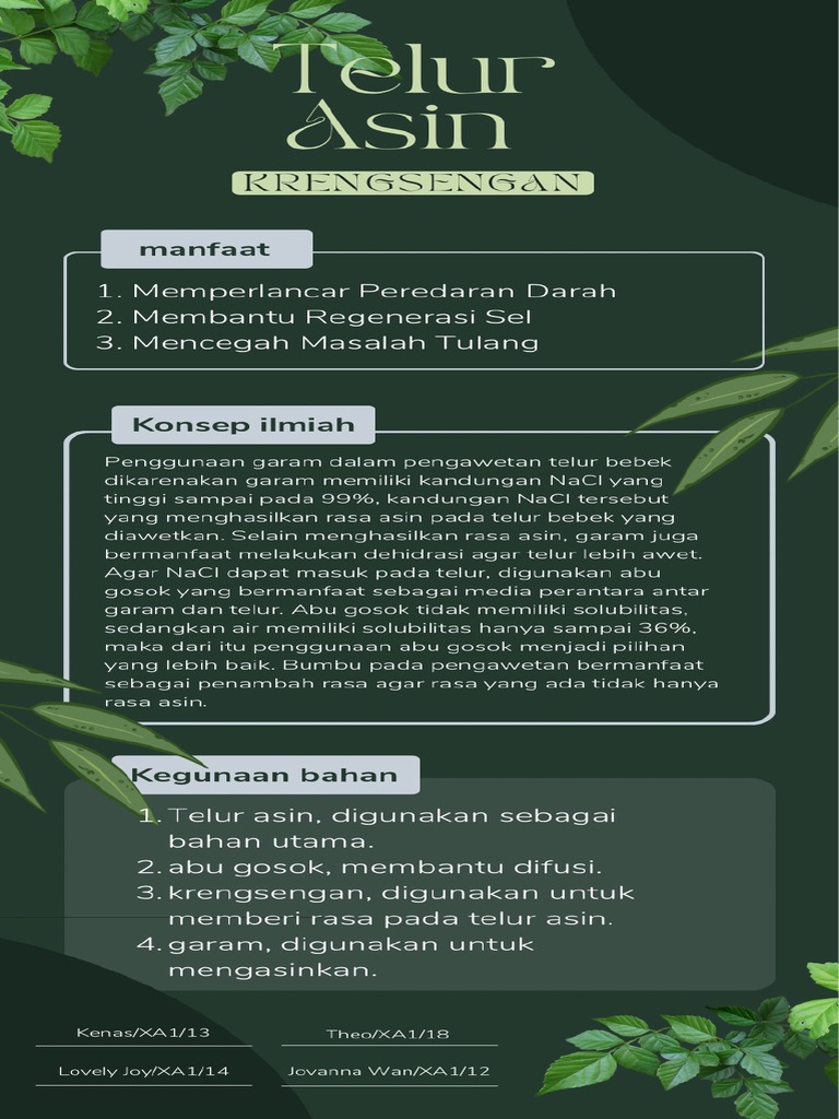 Infografis Telur Asin | PDF