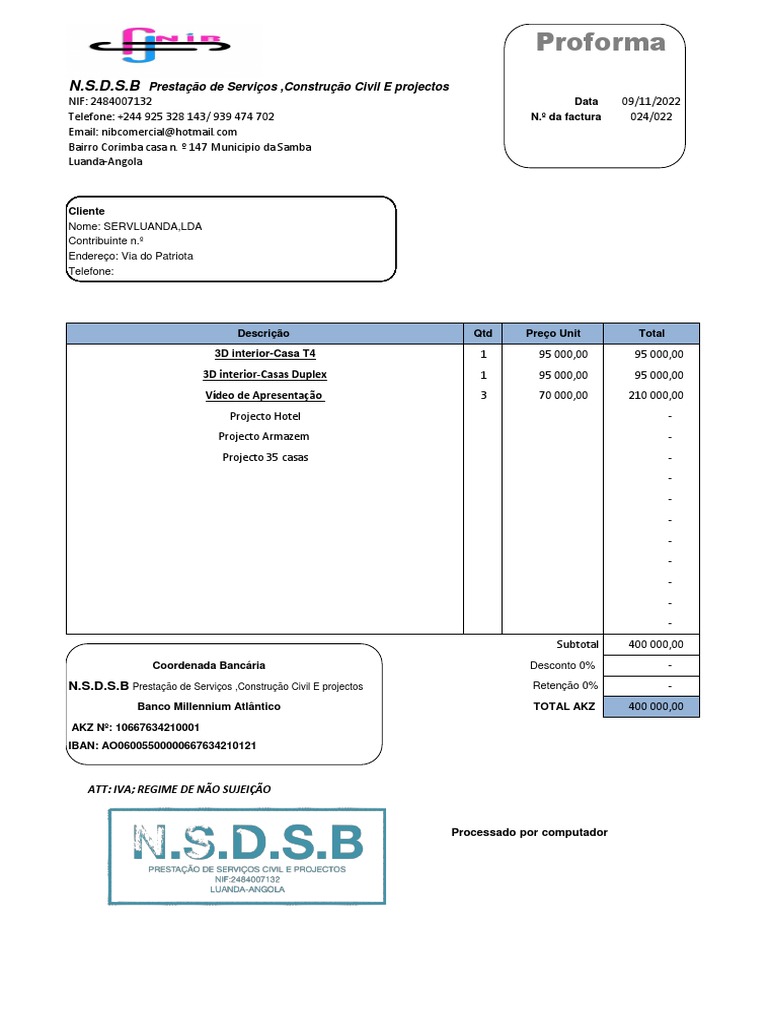 04-Facturas NIB-024 | PDF | Economias