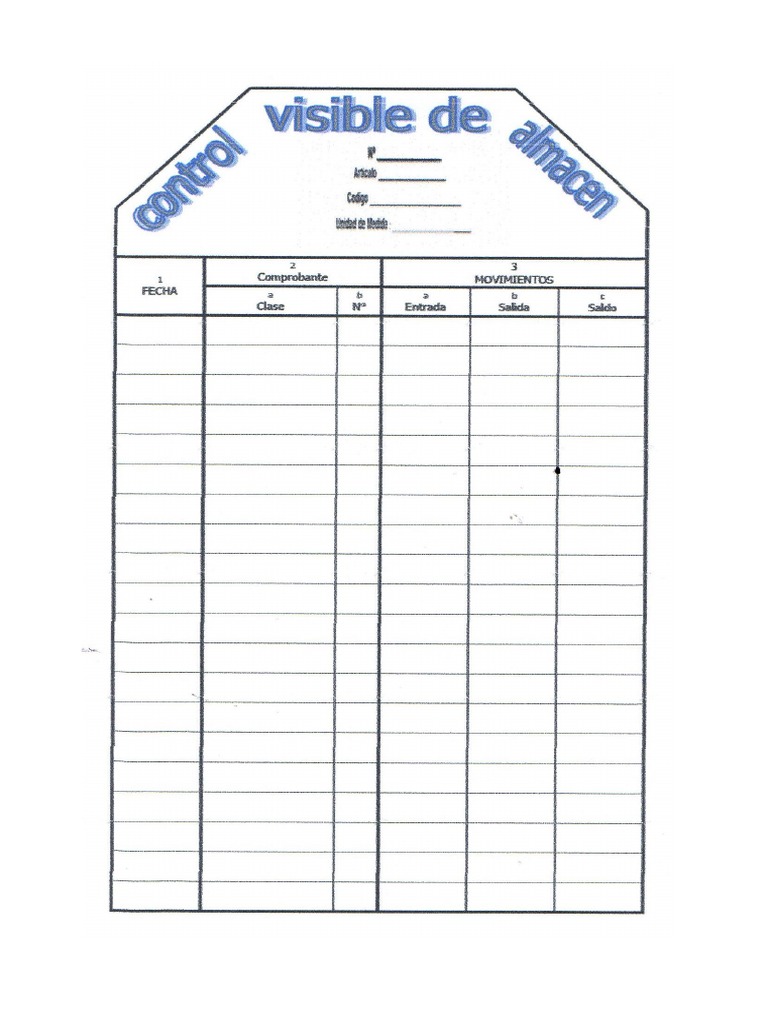 Control Visible de Almacen | PDF