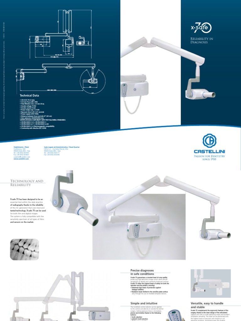 Castellini - X Safe 70 | PDF | Radiography | Electricity