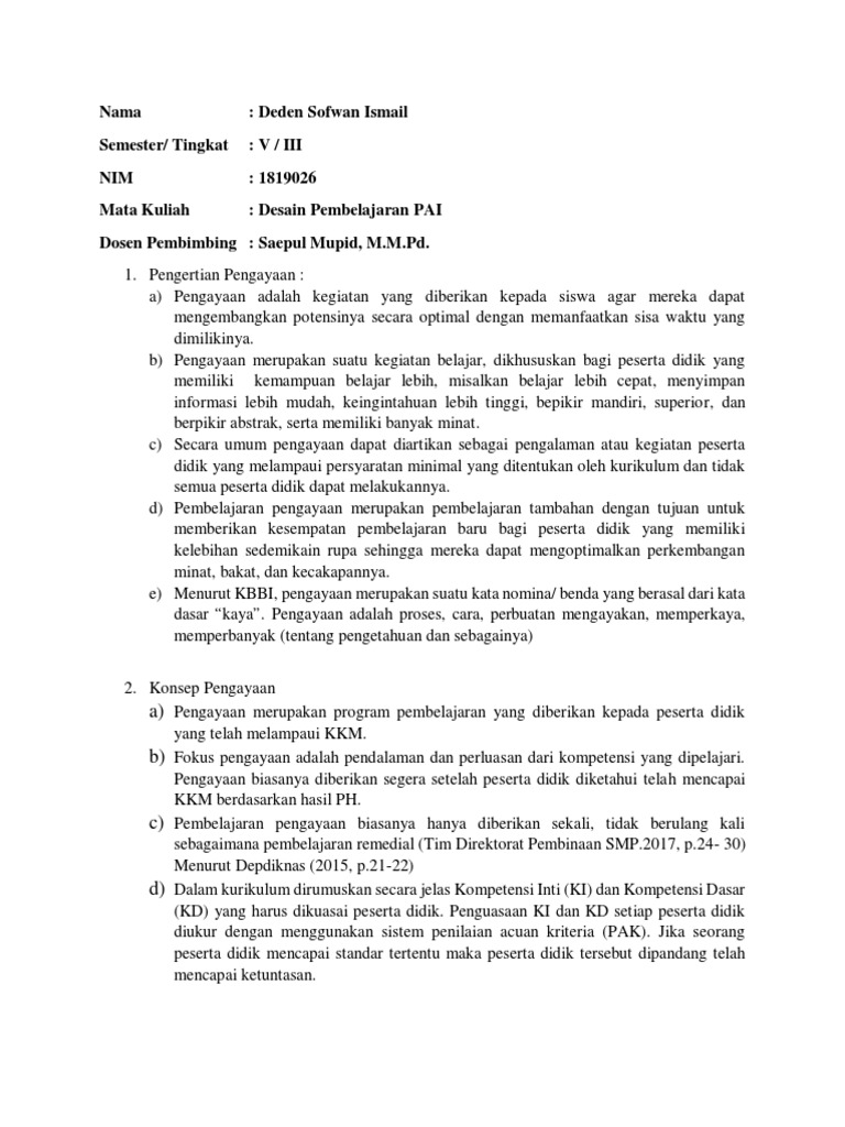 Desain Pembelajaran Tugas 9 Deden Sofwan Ismail | PDF