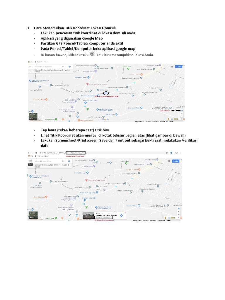 Contoh Cara Menentukan Jarak Titik Koordinat | PDF