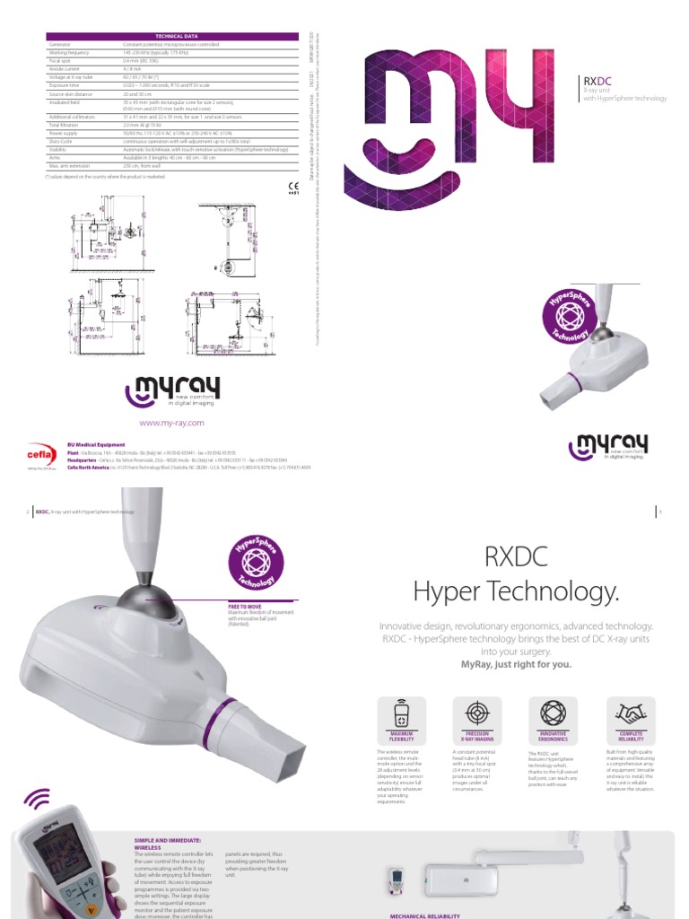MyRay RXDC Hypersphere | PDF | X Ray | Vacuum Tube