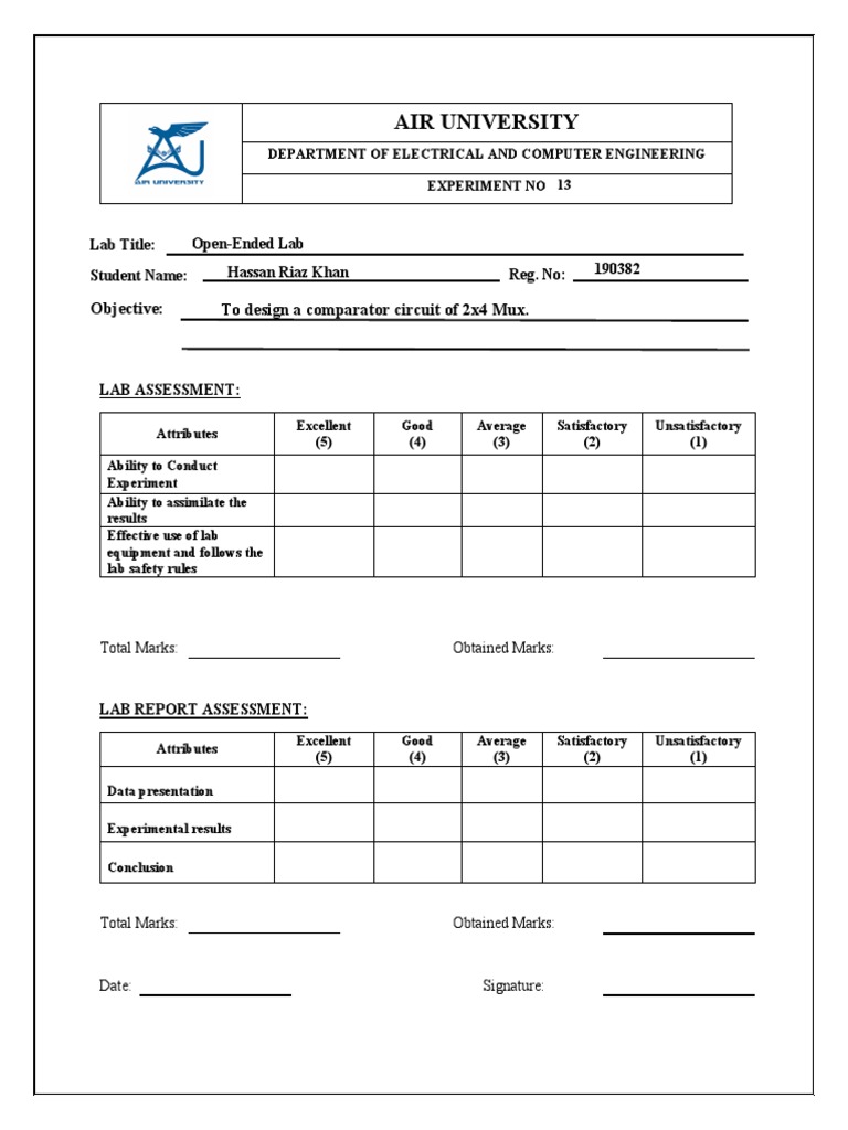 Vlsi Lab 13 (Open Ended) | PDF