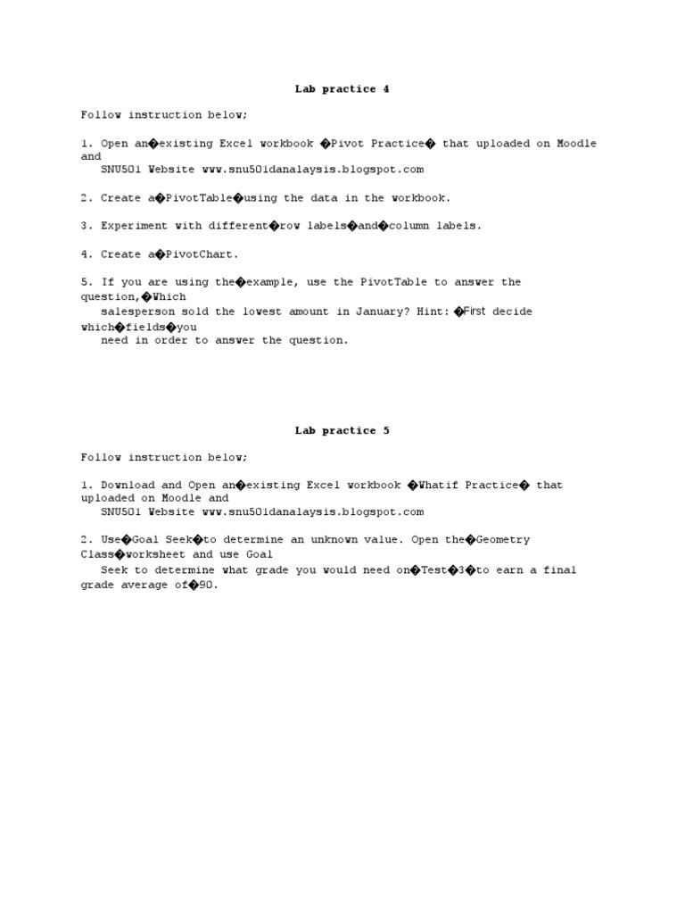 Lab Practice 4 | PDF