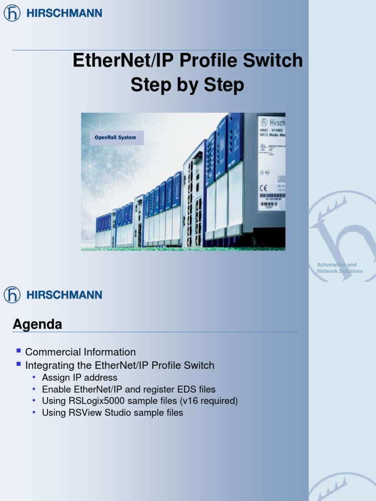Ethernet/Ip Profile Switch Step by Step: Automation and Network ...