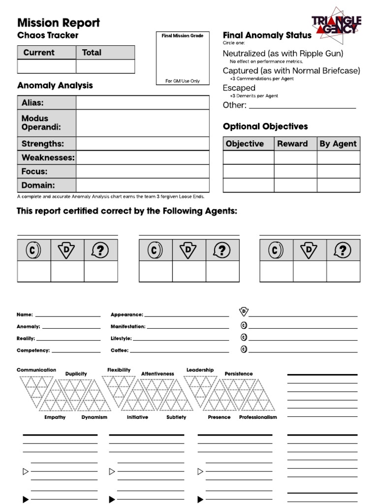 Triangle Agency Anomaly Report | PDF | Psychology