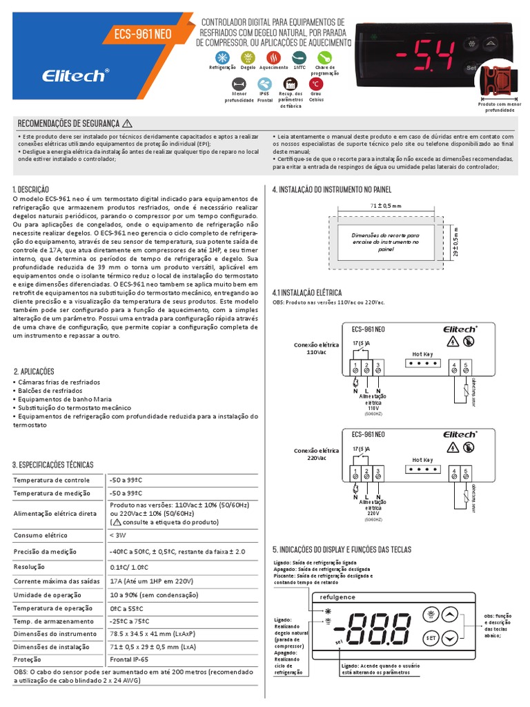 Manual ECS 961 | PDF