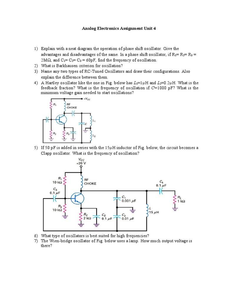 AE Assignment Unit 4 | PDF