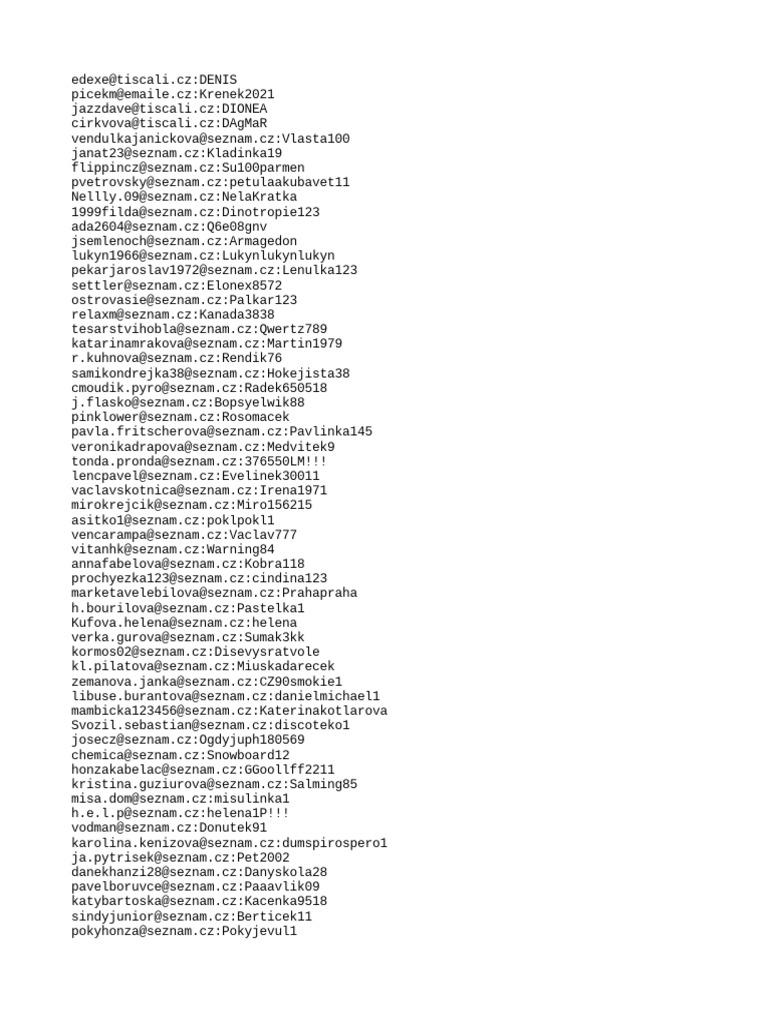 3K COMBOLIST Czech Republic UHQ NEW BY LORD ALI | PDF