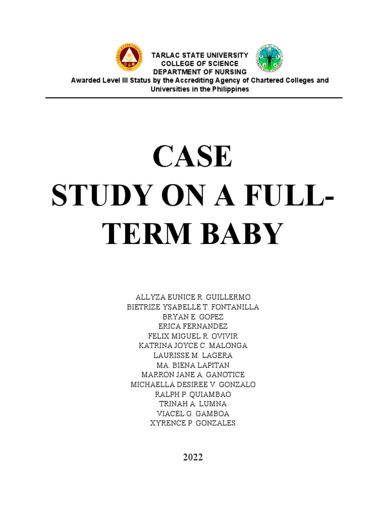 Full-Term Baby Case Study Analysis | PDF | Breastfeeding | Twin